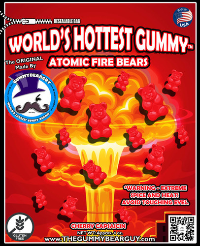 World's Hottest Gummy (TM) Atomic Fire Bears | theGUMMYBEARGUY.com