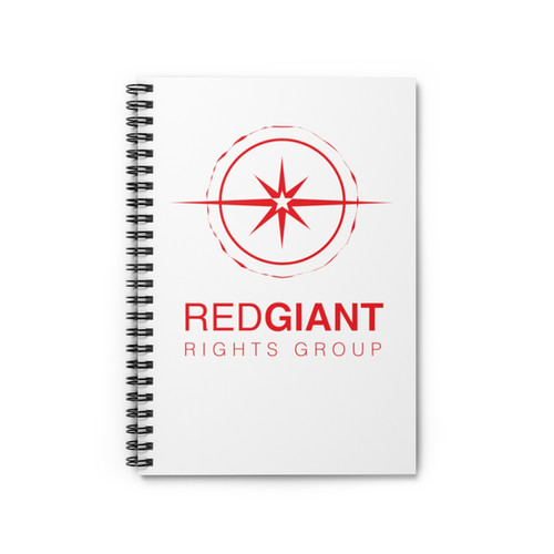 Red Giant Logo Spiral Notebook - Ruled Line | RedGiantRightsGroup