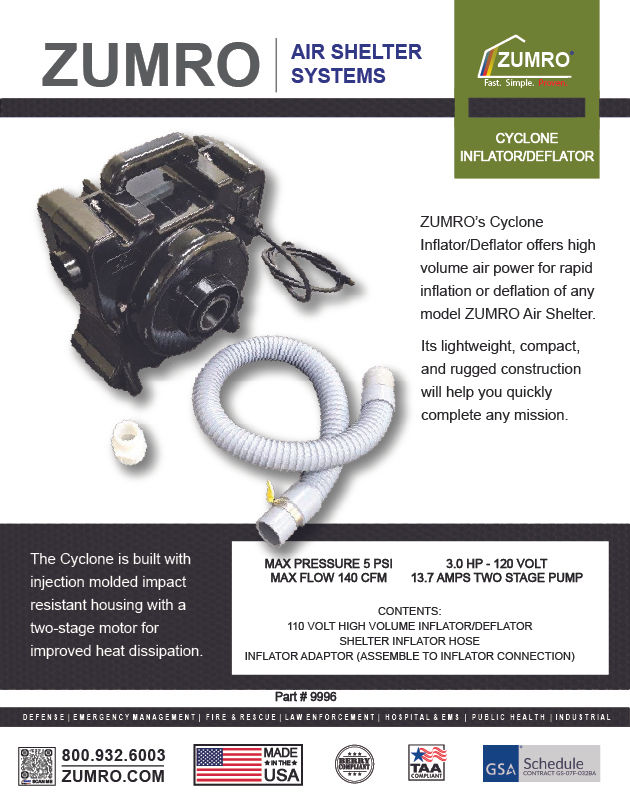 SHELTER OPTIONS AND ACCESSORIES | ZUMRO Air Shelters