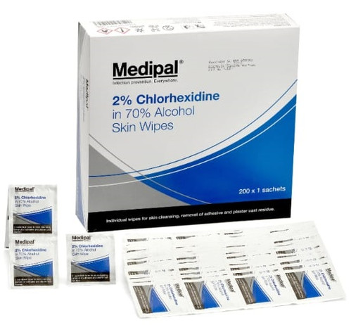 Medipal?? 2% Chlorhexidine Skin Wipes | Online Dental Store