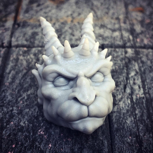Gargoyle Head, Stryge - Unpainted | Wolf King Customs