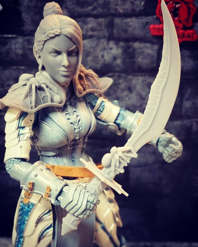 Spider Scimitar Sword - Unpainted | Wolf King Customs