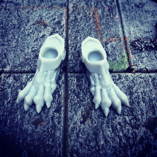 Wolf Feet - Unpainted | Wolf King Customs