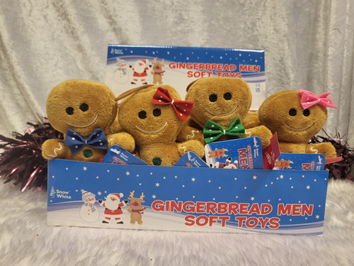 4.5" Mini Gingerbread Men Plush | Absolute Christmas