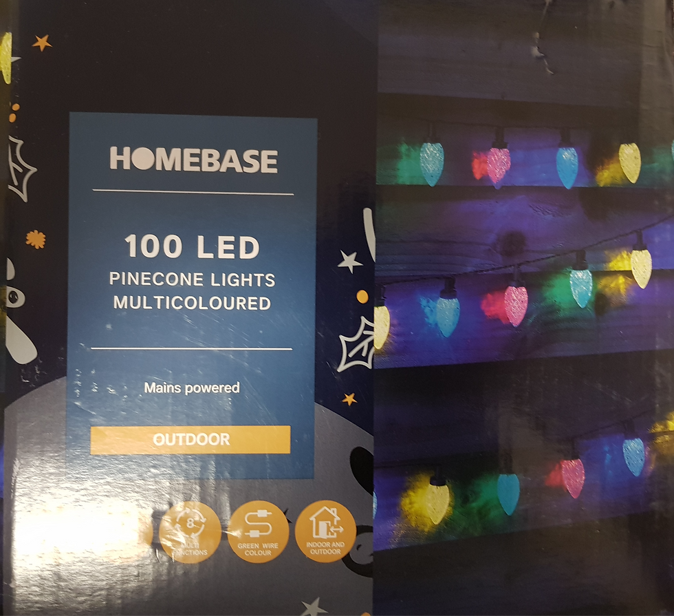 Homebase 100 led pinecone lights | Absolute Christmas