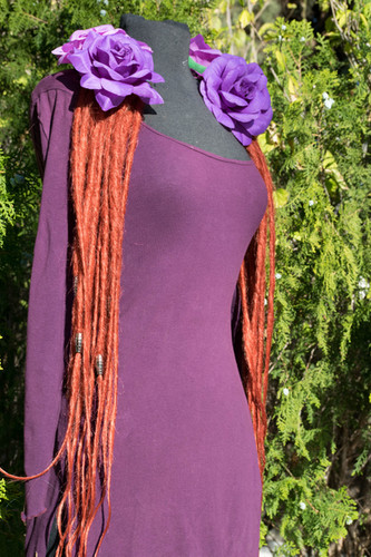 Diva Dreads Signature Dreads in Coral Red | divadreads