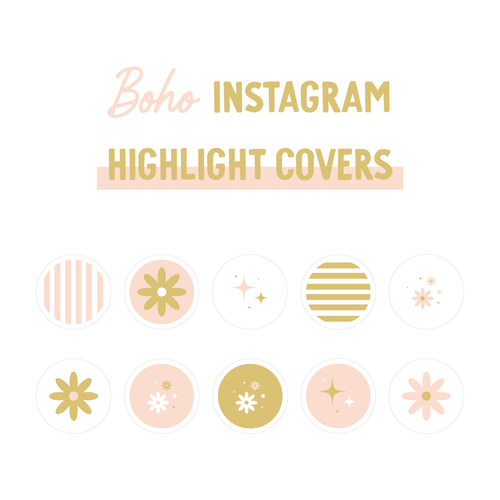 Boho Instagram Highlight Covers | kayleencreative