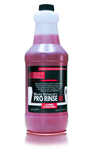 MICRO DETAILER'S PRO RINSE 4X—NO RINSE CAR WASH. MAKES 128 GALLONS ...