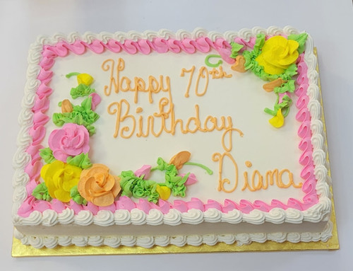 Flower Sheet Cake | Jaime Bakes