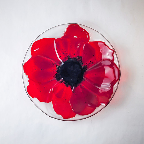 Red Poppy Plate | Sun Sapphires