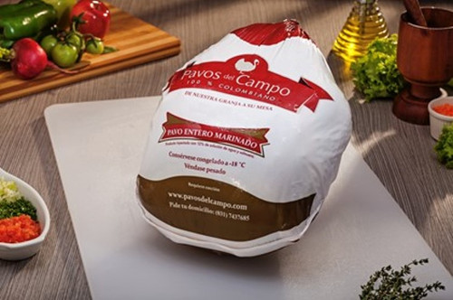 Pavo Entero Congelado Marinado (Peso Variable: 7 a 9 kg ...