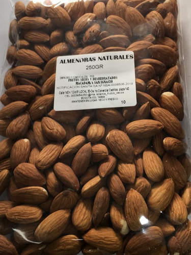 Almendras Naturales / 250 gr | DeliciasDeLaPradera