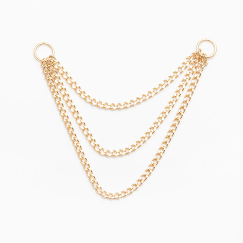 TRIPLE GOLD CHAIN | DEIN PIERCING