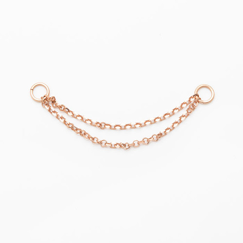 ROSE DOUBLE ROLO CHAIN | dein-piercing