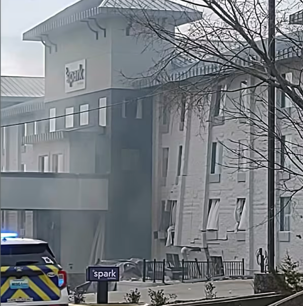 Explosion and fire at local hotel