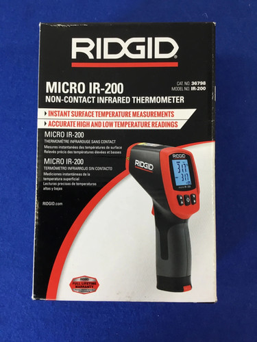 Ridgid micro IR-200 Thermometer | Jetter Conversions