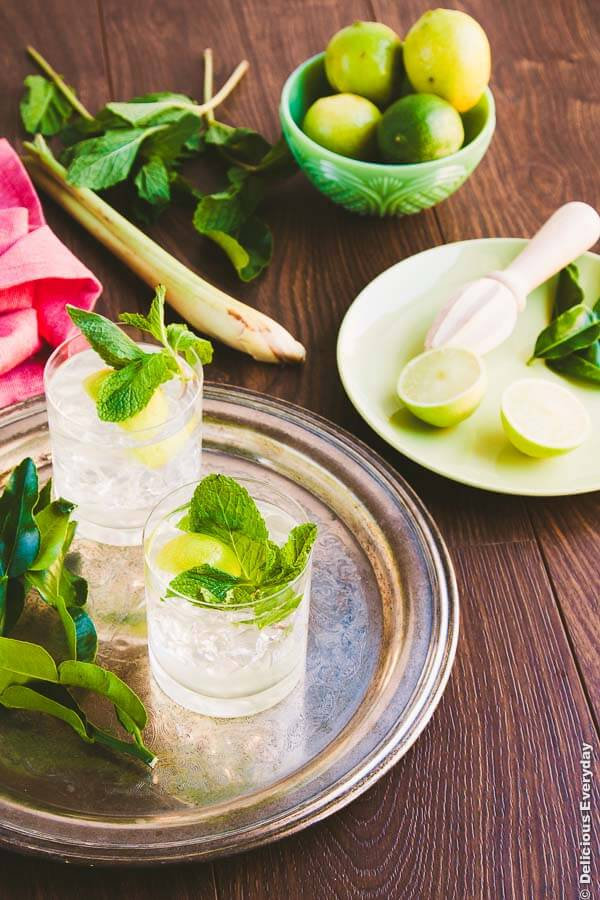 KAFFIR LIME LEAF SYRUP WITH MINT, GINGER & LEMONGRASS