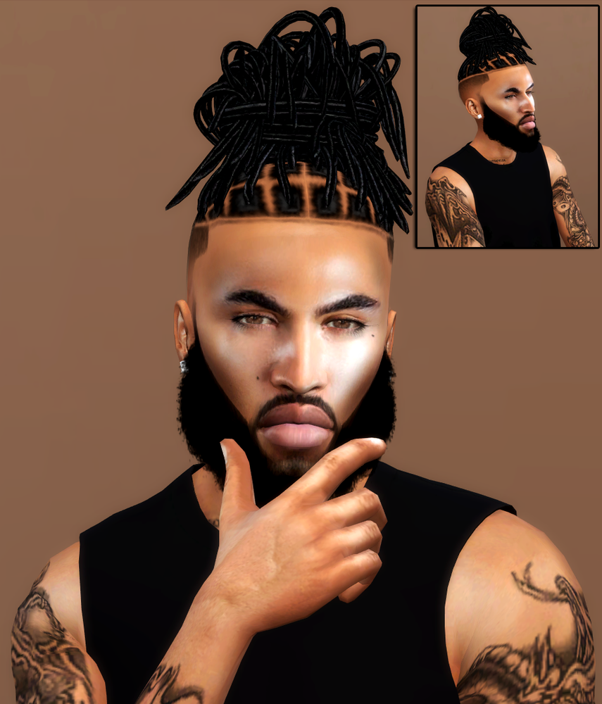 Dreaded Messy Man Bun -All ages