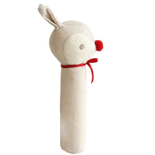 Rudolph Squeaker - Linen & Red | Lilly & Lotus Events