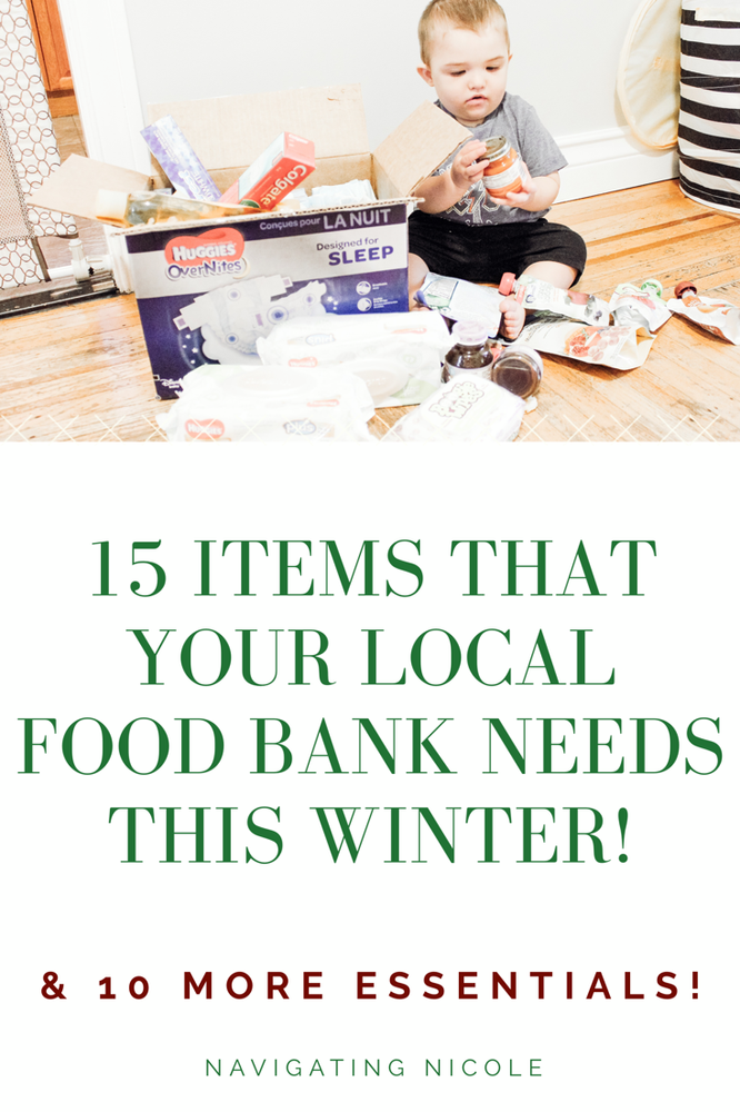 15 Items that your Local Food Bank Needs this Holiday Season!