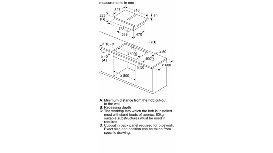 Siemens studioLine EX877NX68E 80cm Vented Induction Hob | Kitchen ...