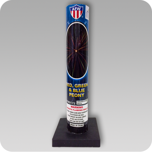 Red Green Blue Peony | Discount Fireworks