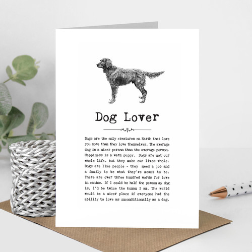 Dogs Greeting Card for Dog Lovers | Personalised Cards for Pet Owners ...