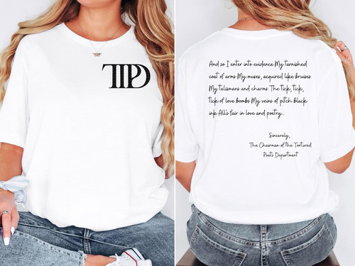 Taylor Swift TPD Front and Back | The Blonde Peach