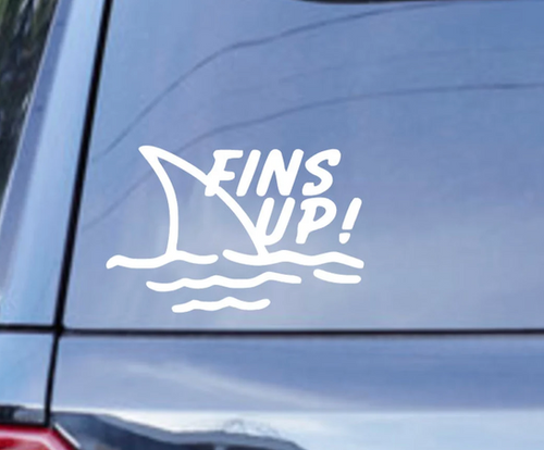 Fins Up Car Decal | The Blonde Peach