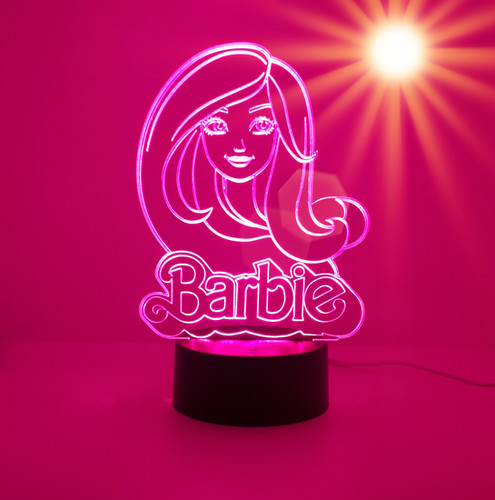 Barbie LED Bedside Lamp with remote control. | Phoenix-Creations