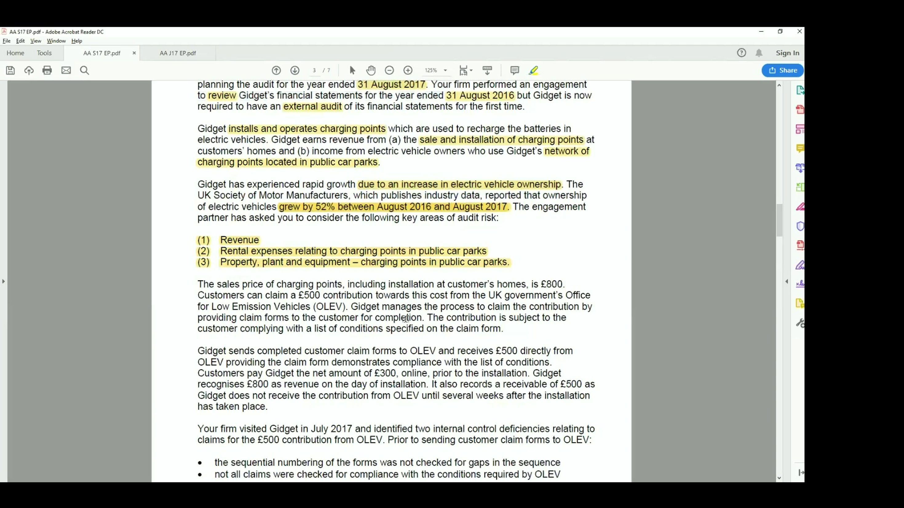 Sample Material | Prize-winning ACA Tutor | ACA Tuition | ACA Masters