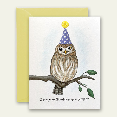 Hoot Owl Birthday Greeting Card | Carciofi Design