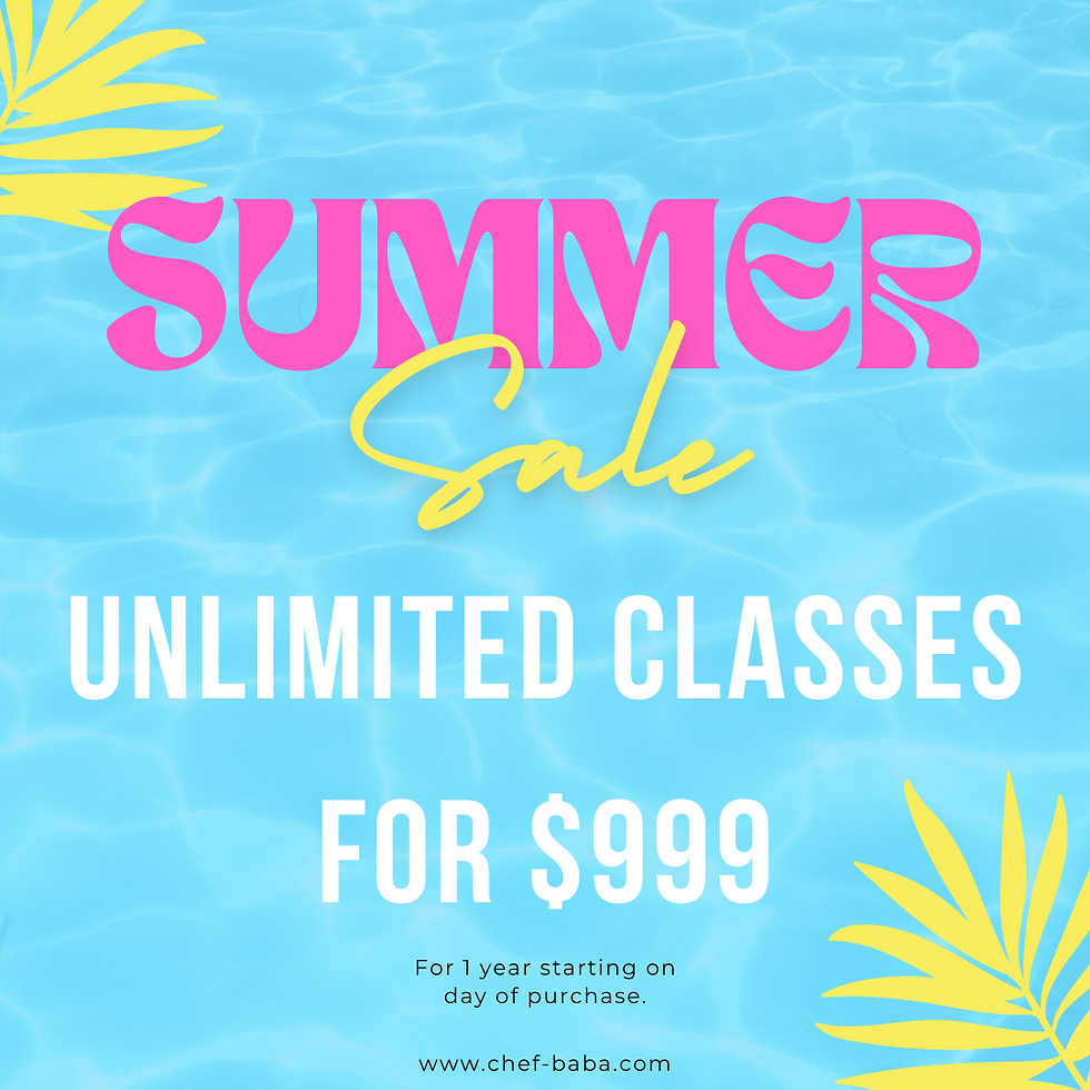 Chef's Products | Chef Baba's Cooking Class | Pompano Beach