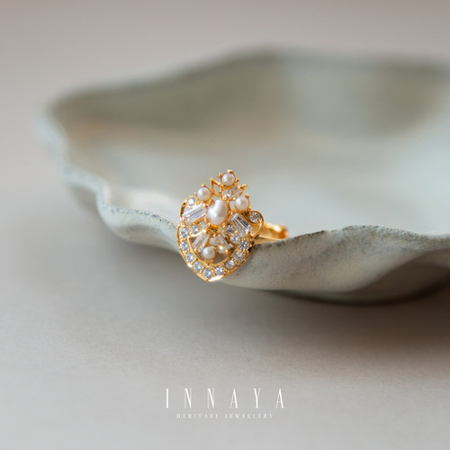 Nimra Ring Pearl Pre Order | IHJ