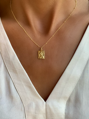 Small Rectangular Saint Christopher | Deo duPont Jewelry