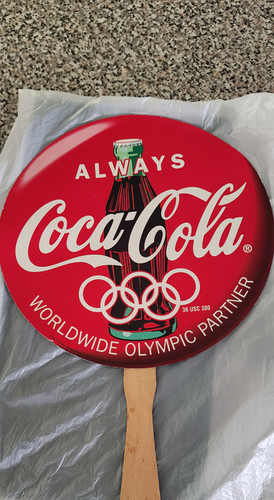Coca-Cola 1996 Paralympic Olympics Fan - Sports Memorabilia