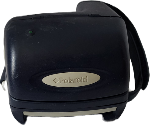 Blue Polaroid 600 Instant Camera - Vintage 1990s Retro Auto Flash
