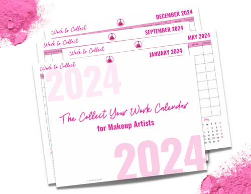 The Collect Your Work Calendar for Makeup Artists | ON THE SET STYLING