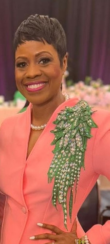 CASCADING SHOULDER PIN-GREEN | thecouturesoror
