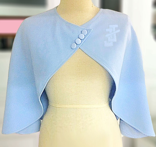JJ Vintage Capelet -Blue | thecouturesoror