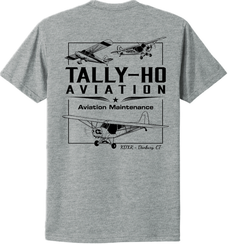 Tailwheel Airplane Collage T-shirt | tally-hoav