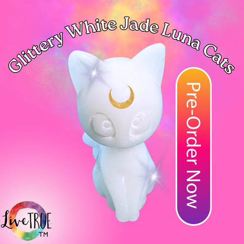 White Jade Luna Cats | Live True Healing