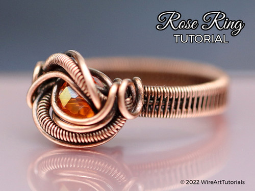 Rose Ring wire wrapping tutorial | Wire Wrap Tutorial