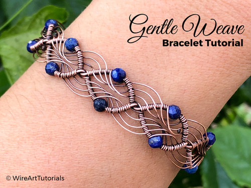 Gentle Weave Bracelet wire wrapping tutorial | Wire Wrap Tutorial
