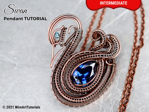 Swan Pendant wire wrapping tutorial | Wire Wrap Tutorial