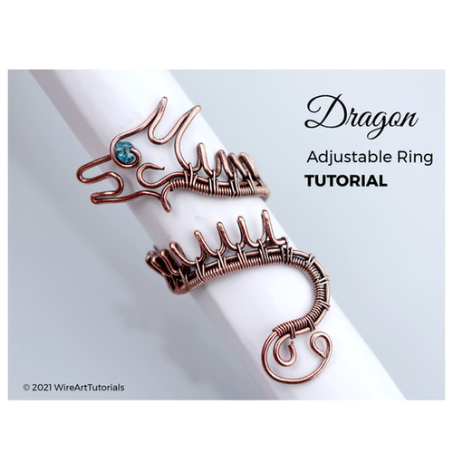 Dragon Adjustable Ring wire wrapping tutorial | Wire Wrap Tutorial