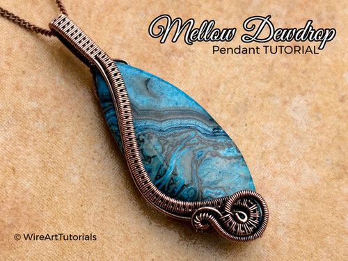 Mellow Dewdrop Pendant wire wrapping tutorial | Wire Wrap Tutorial