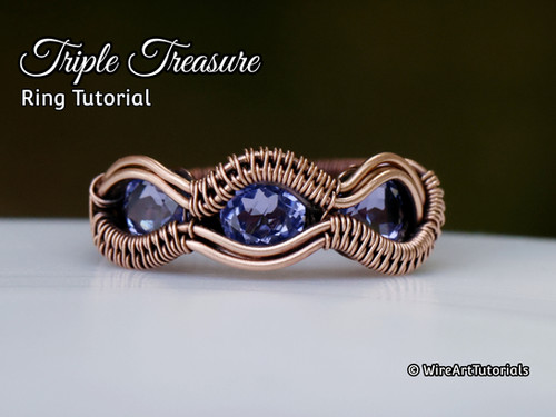 Triple Treasure Ring wire wrapping tutorial | Wire Wrap Tutorial