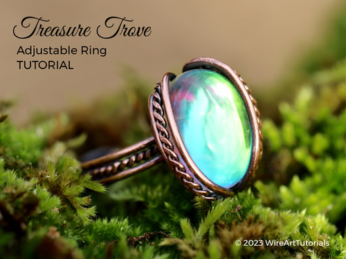 Treasure Trove Adjustable Ring wire wrapping tutorial | Wire Wrap Tutorial