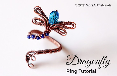 Dragonfly Ring wire wrapping tutorial | Wire Wrap Tutorial